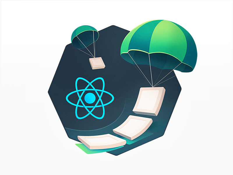 React Drag n' Drop Parachutes by Maggie Appleton on Dribbble