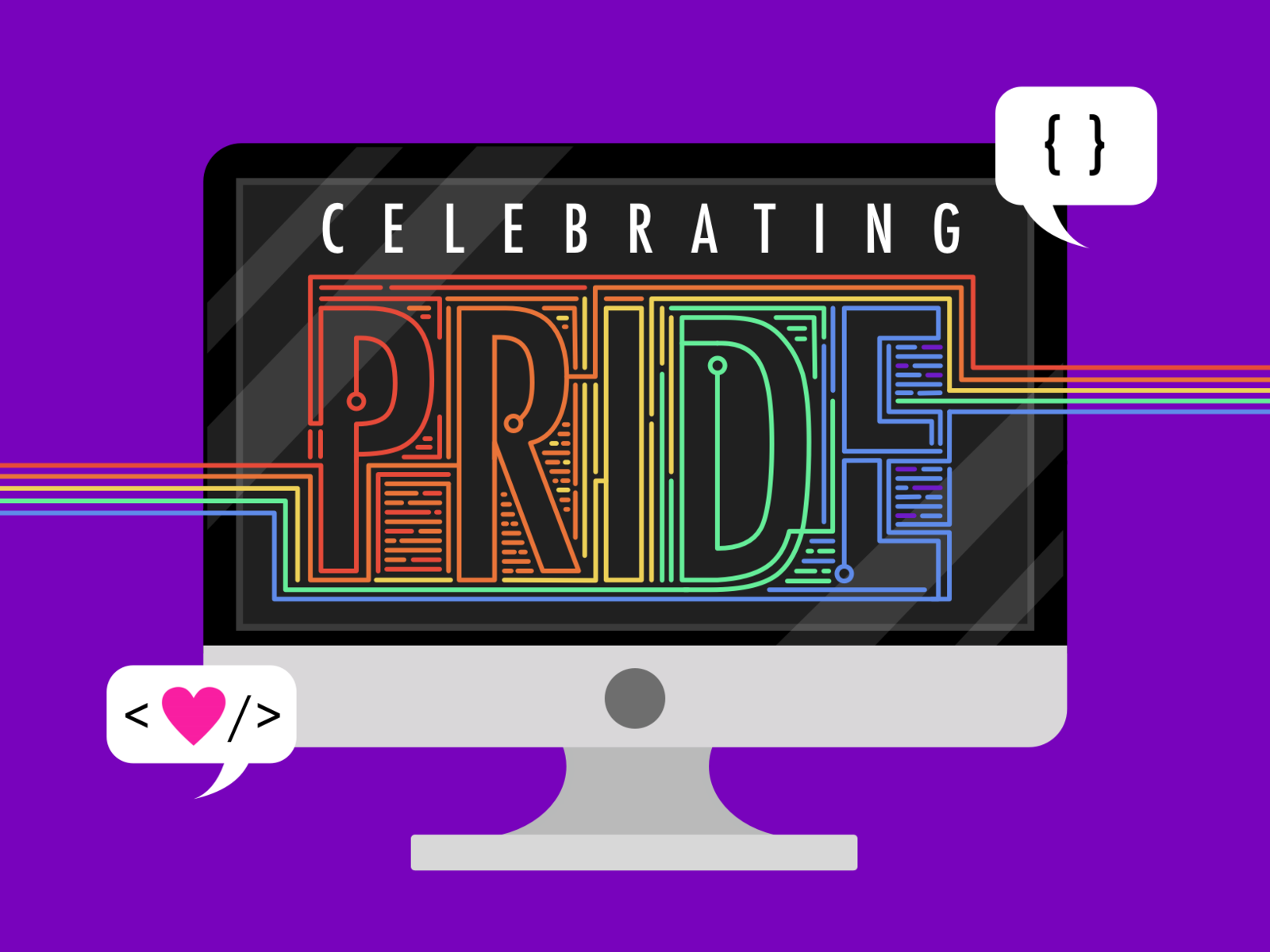 Celebrating Pride by Kim Alvarez on Dribbble