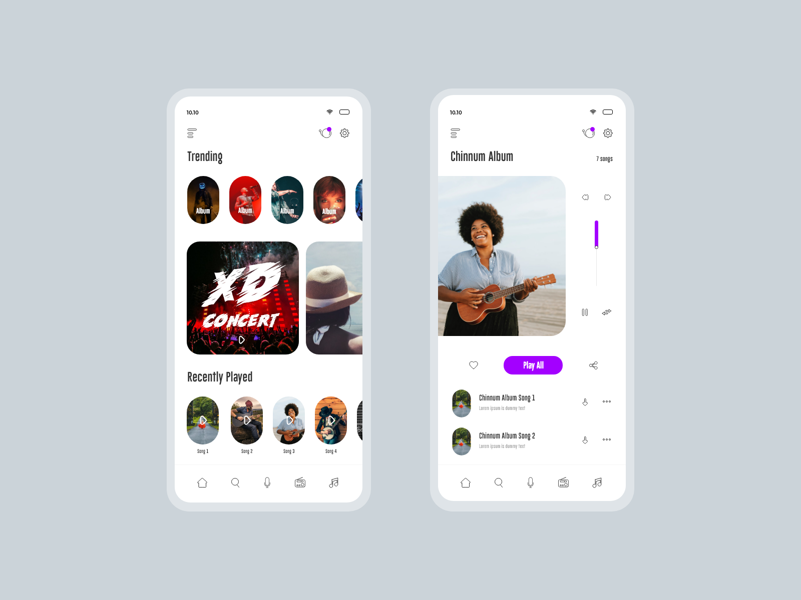 Dribbble - music_app_mobile.png by Dhamotharan Rajkumar