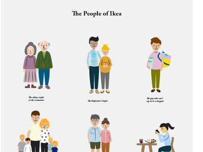 The people of Ikea by Penny Wongpaibool - Dribbble