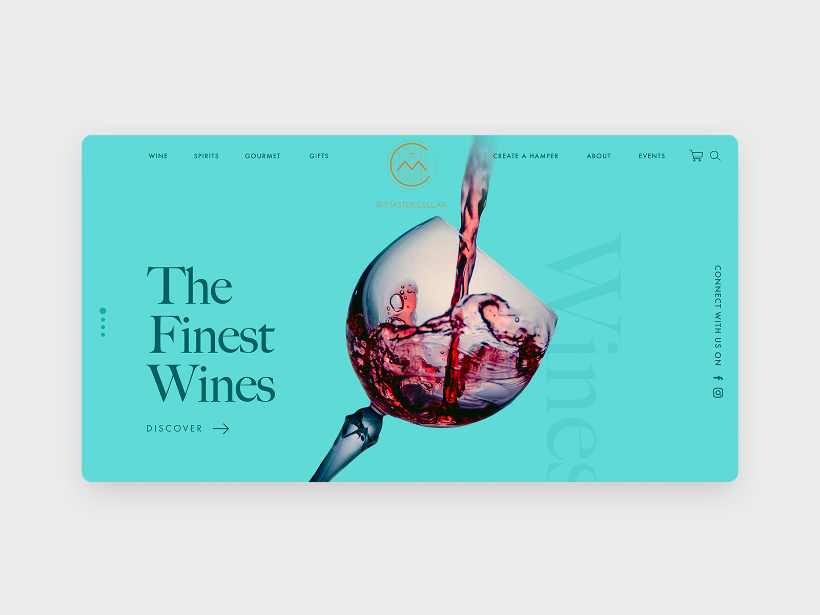 Wine eCommerce Shop Creative Header by Sasha Shumara on Dribbble