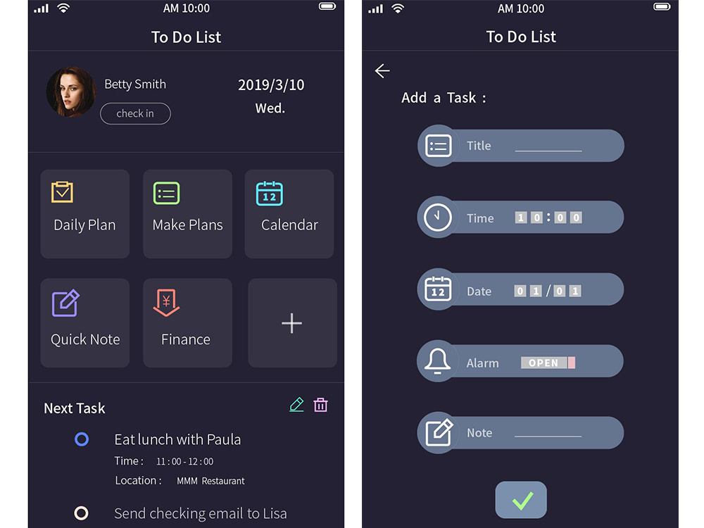 To Do List APP By Sophia W On Dribbble