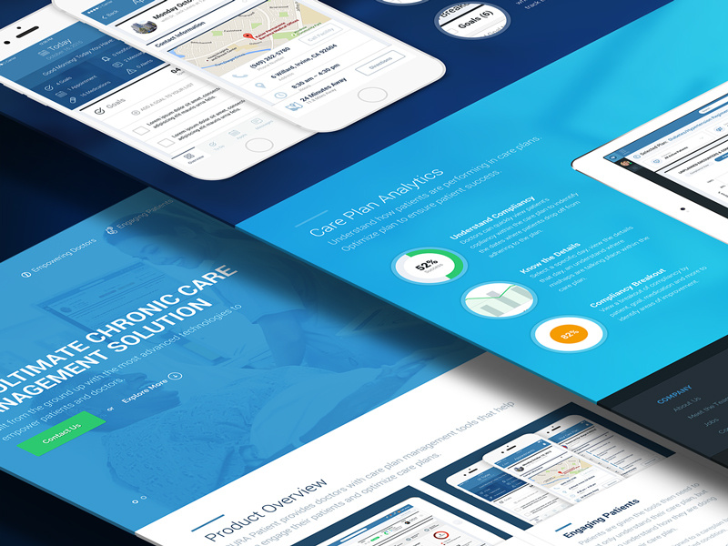 One Page Product Website by Cody Thompson on Dribbble