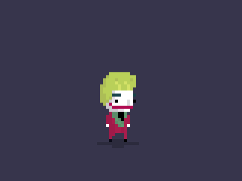The Joker Evolution in Pixel art by Edo Faravelli on Dribbble