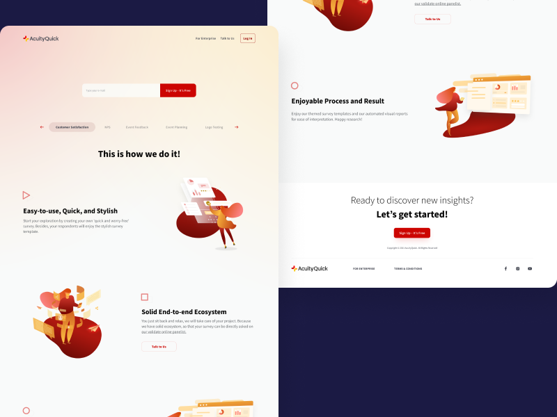 UI Design for Web Survey by Oktaviasari Dina on Dribbble