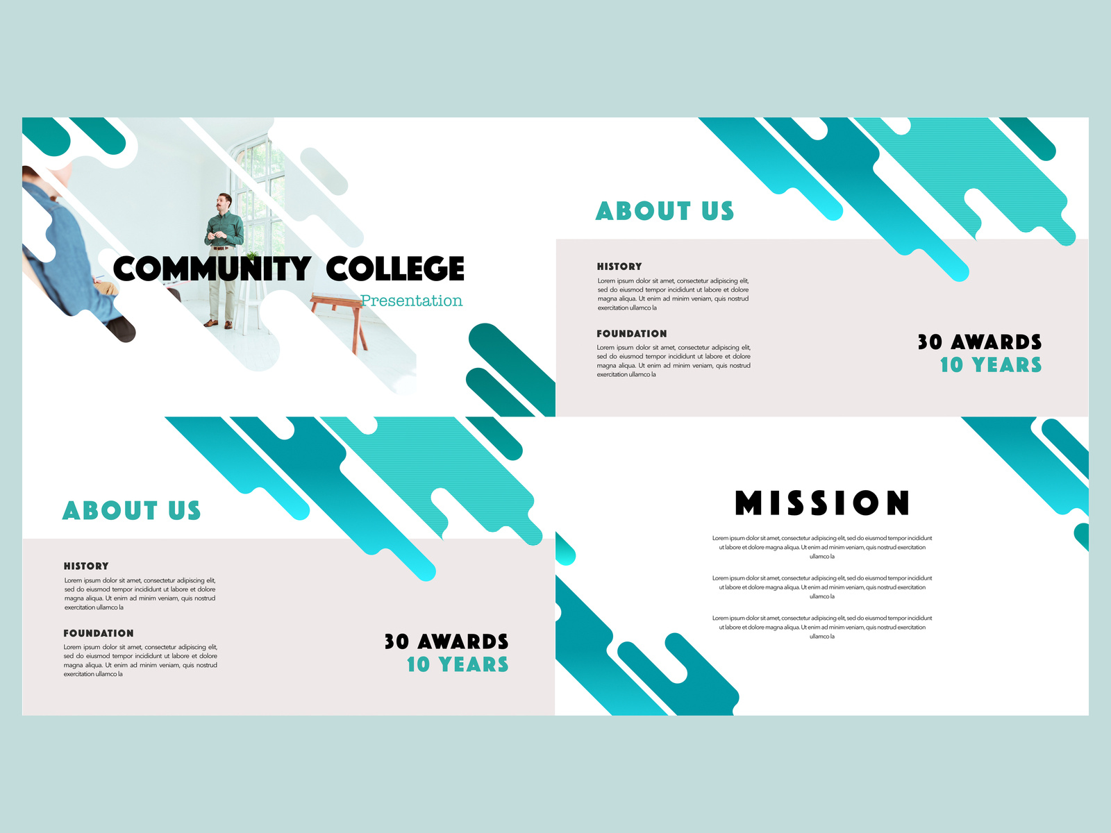 College presentation keynote design by Šarūnė Ši on Dribbble