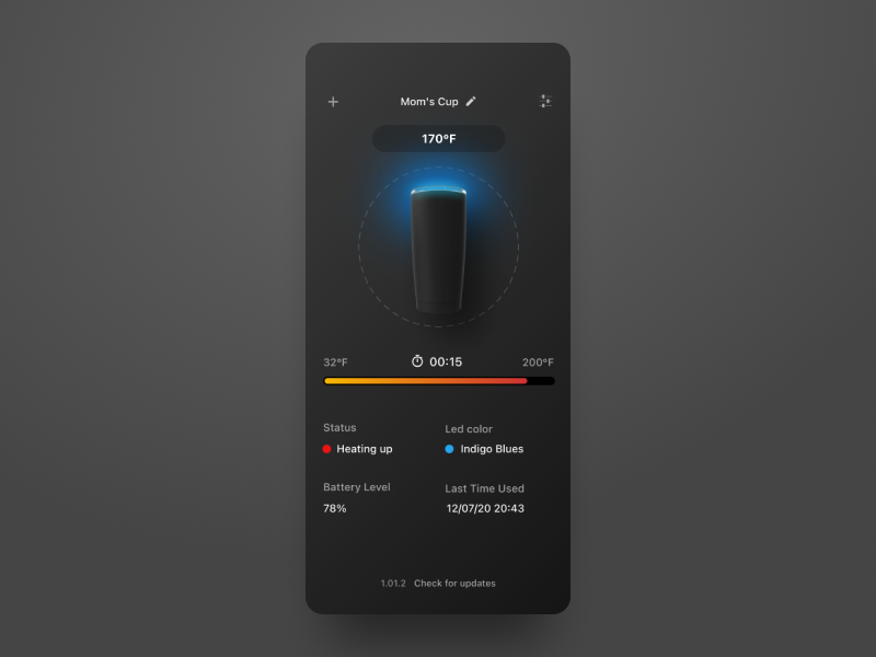 Smart Cup App Concept By Edem Guimarães On Dribbble