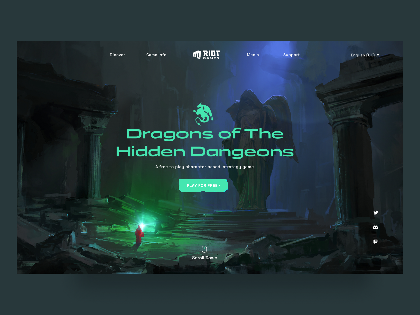 Gaming Landing Page by Amall Suresh on Dribbble