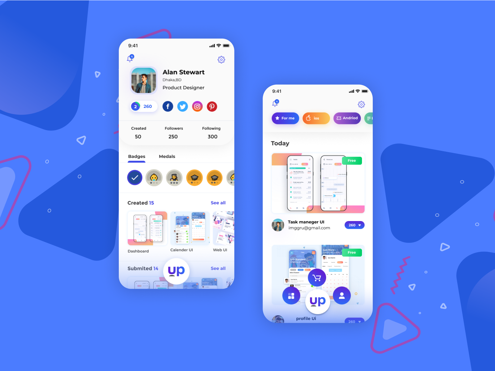 Uplab profile challenge by Tanjil Ahmed on Dribbble