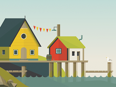 To the Pier by Kurtis Beavers on Dribbble