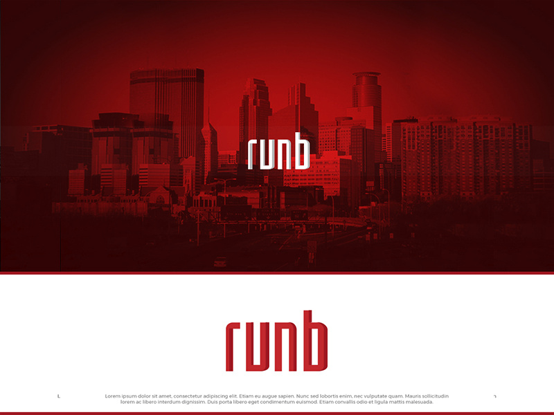 Runb Logo Design by Aleksandra Davidović on Dribbble