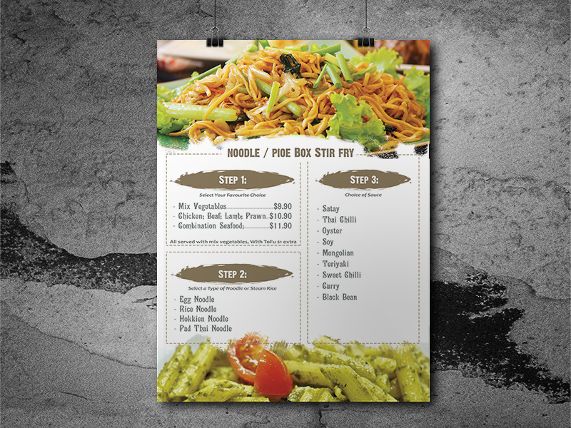 Noodle Poster by Aleksandra Davidović on Dribbble