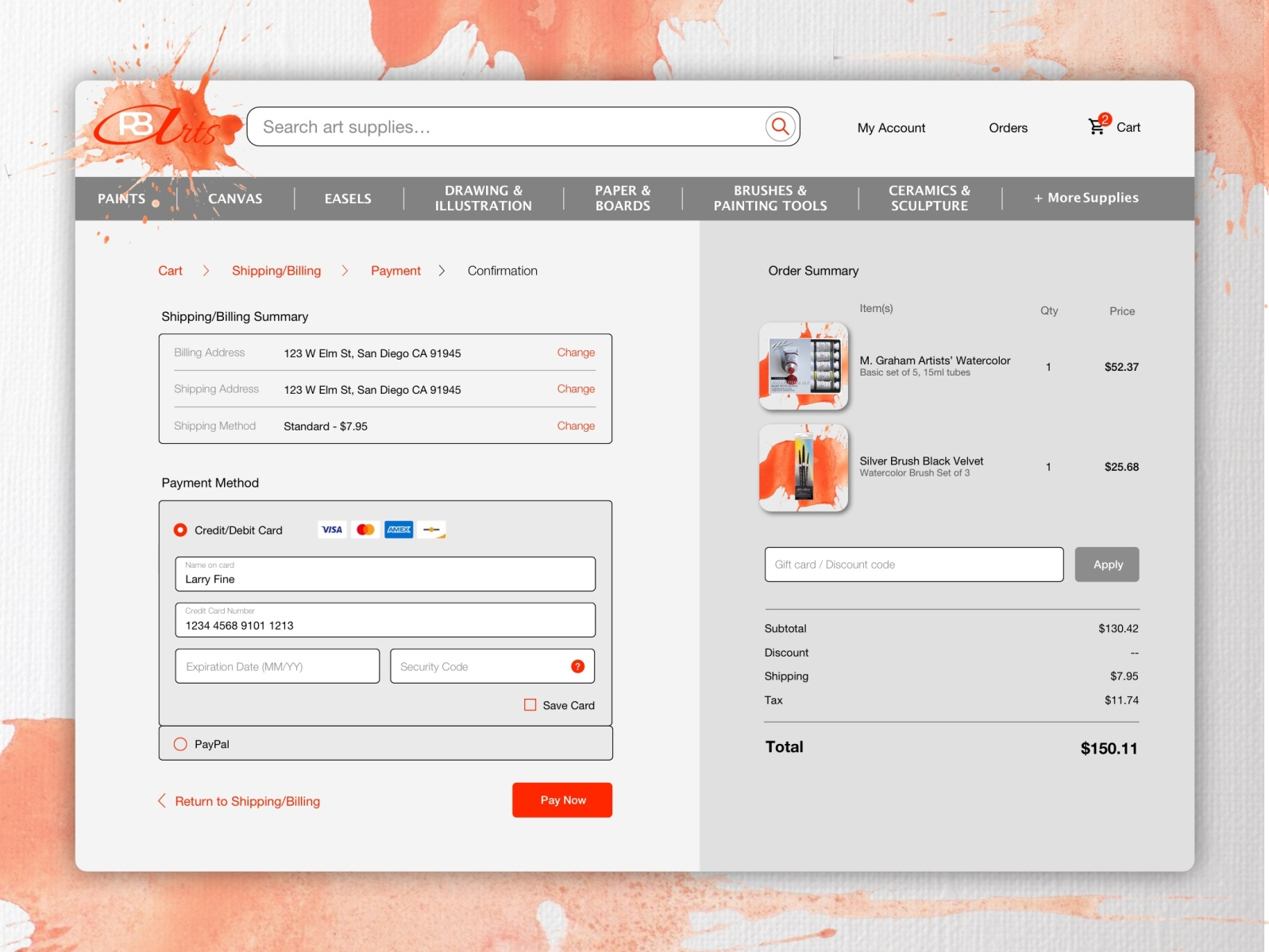 Daily UI 002 - Design a credit card checkout form or page by Ryan Boemi ...