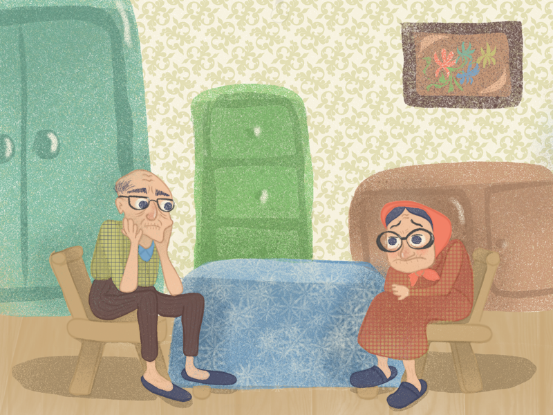 Bored parents by Sona Bayramova on Dribbble