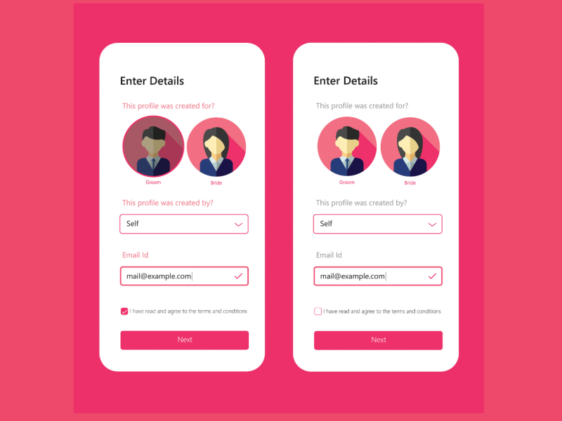 Enter Details by Aniket Biprojit Chowdhury on Dribbble