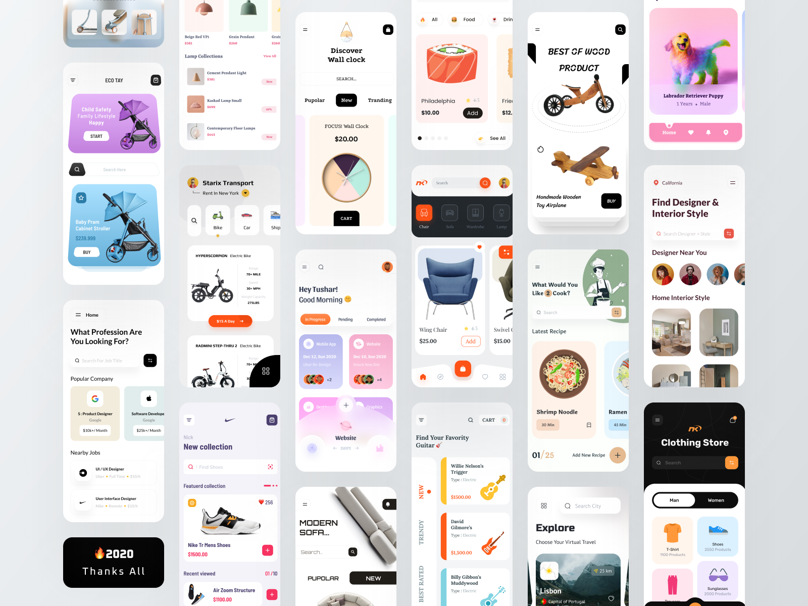 2020 App Design🔥 by Tushar on Dribbble