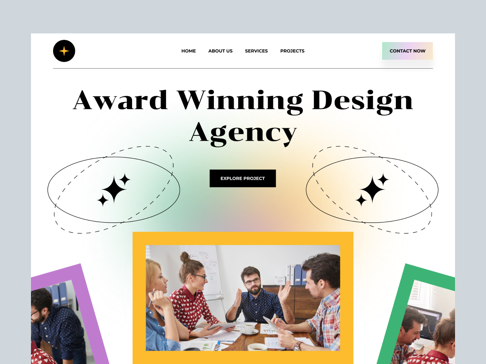 Digital Design Agency Website by Tushar on Dribbble