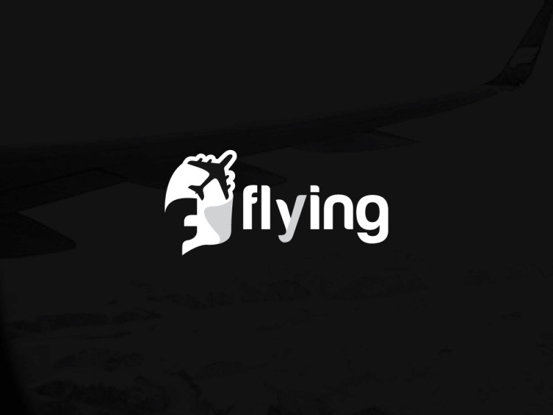 Letter F- Flying logo design template by IQBAL H. on Dribbble