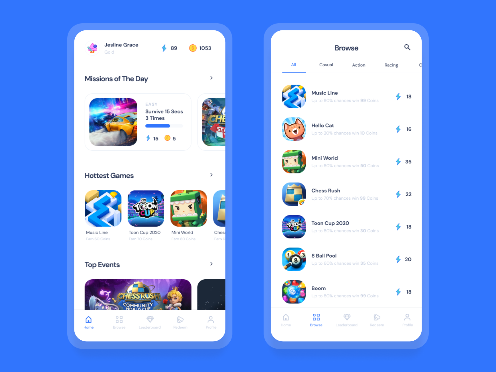 HEROLL Game Reward System | UI UX Design by Nicky Lim Yean Fen on Dribbble