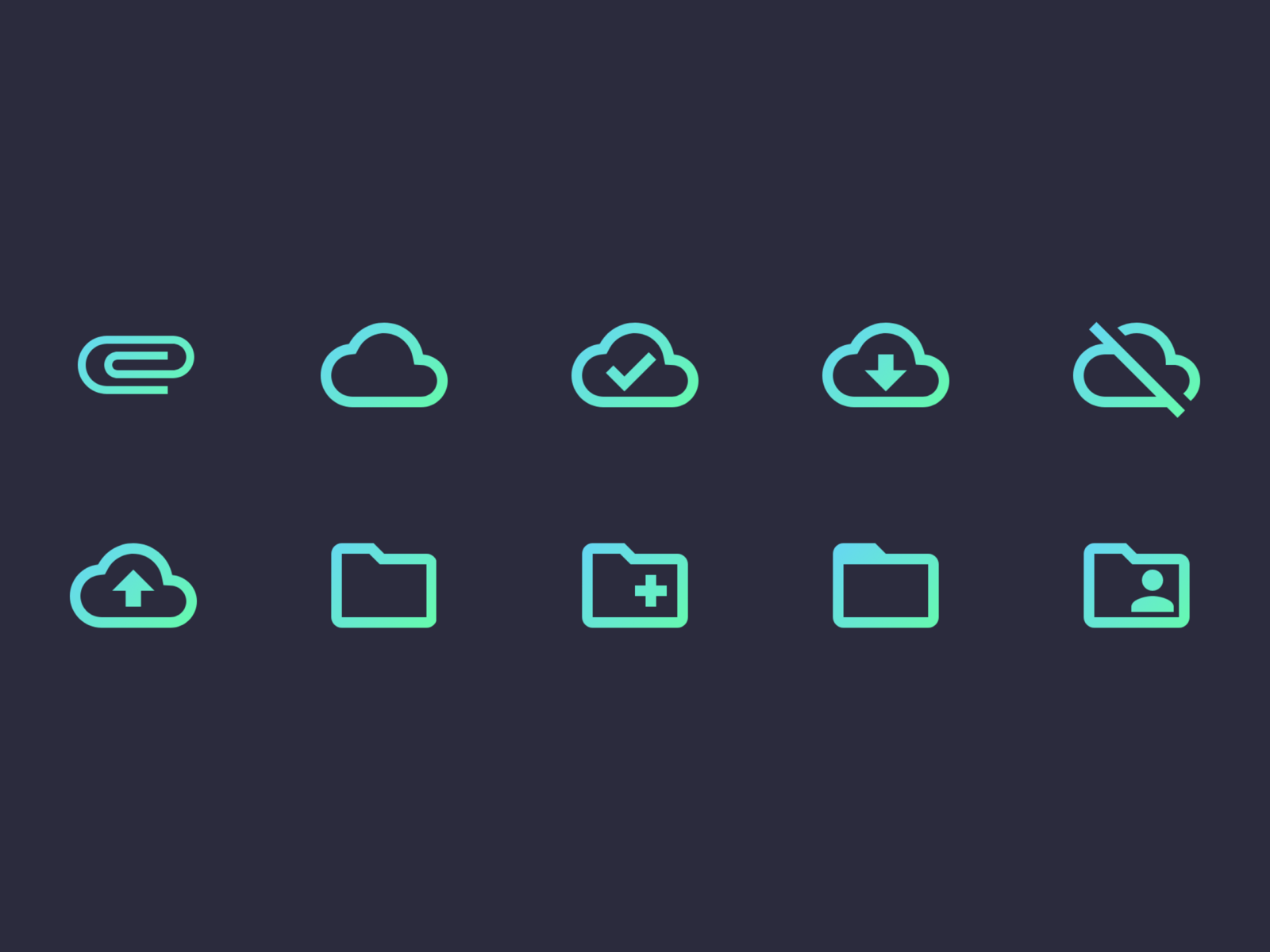 Neon Icons - #1 File Set by Aarthi on Dribbble