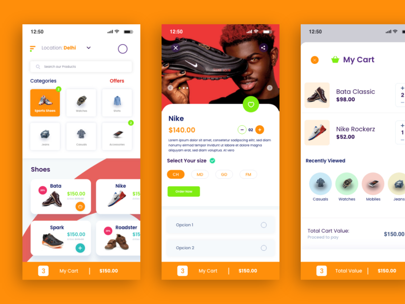 Ecommerce ui/ux Design by Inclined Arts on Dribbble
