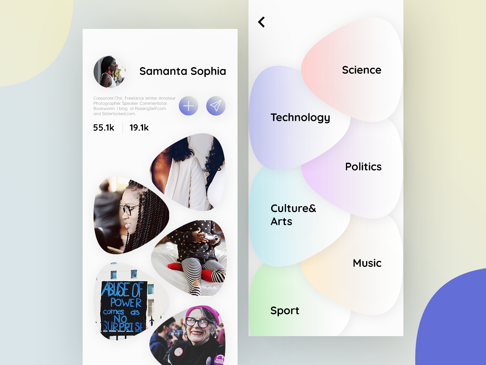 Trigon Profile Page by Guven Sozmen on Dribbble