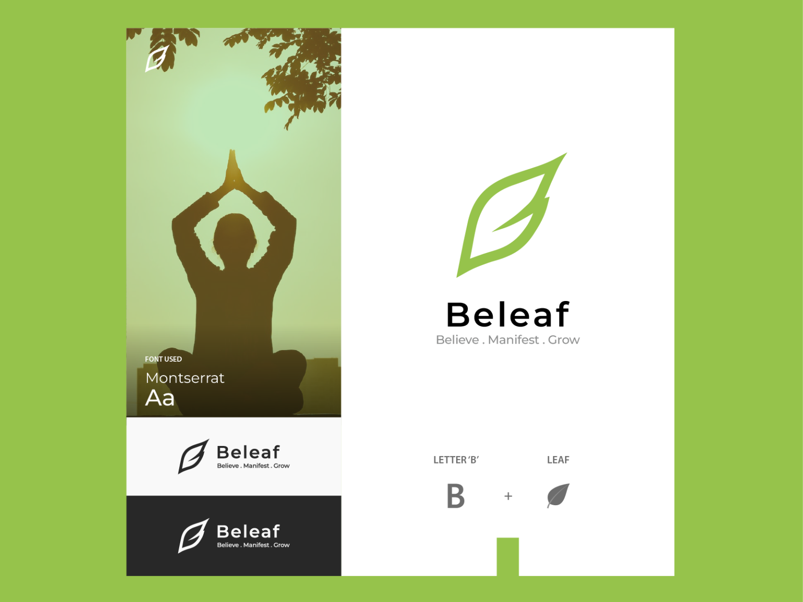 Beleaf - B letter logo by Tarun Thusu on Dribbble