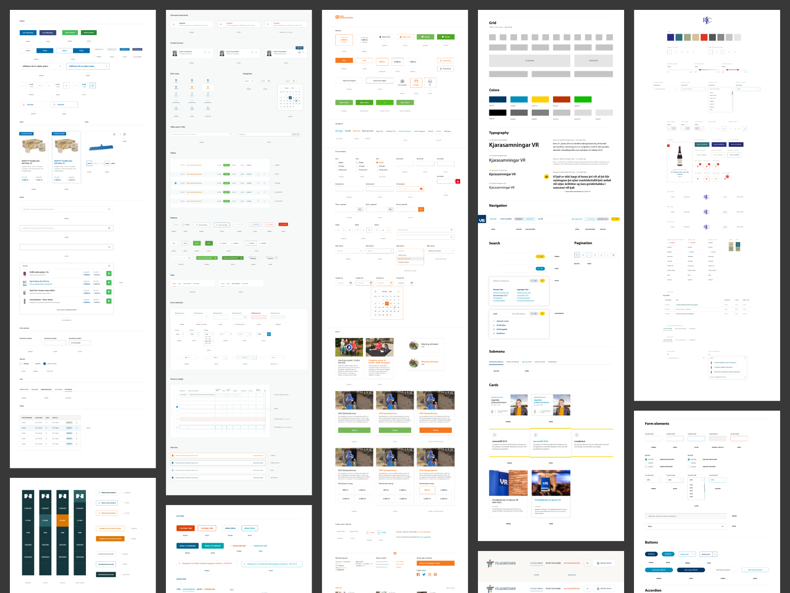 Assets by Egill Hardar for Vettvangur on Dribbble