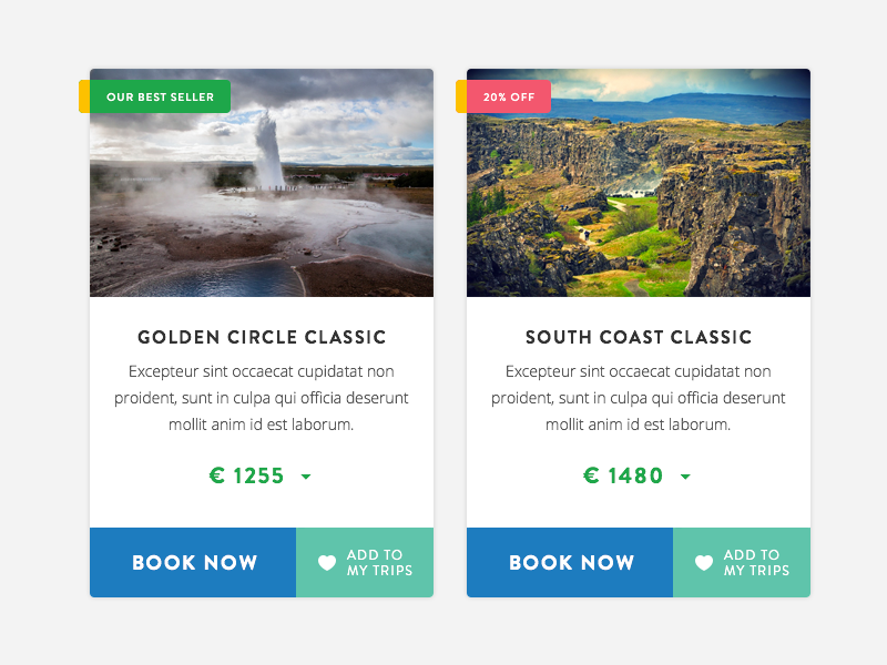 Tour Cards by Egill Hardar for Júní digital on Dribbble