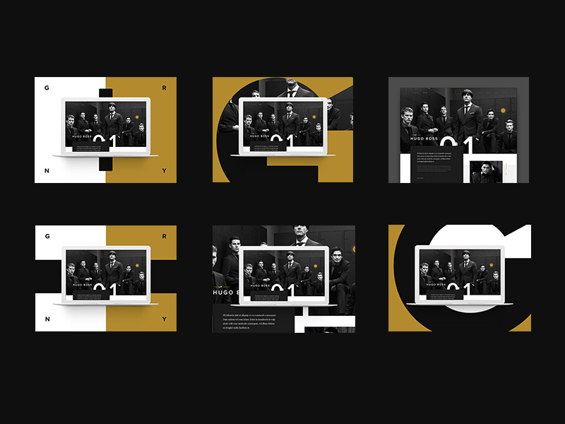 Portfolio revamp exploration by Michael Gurney on Dribbble