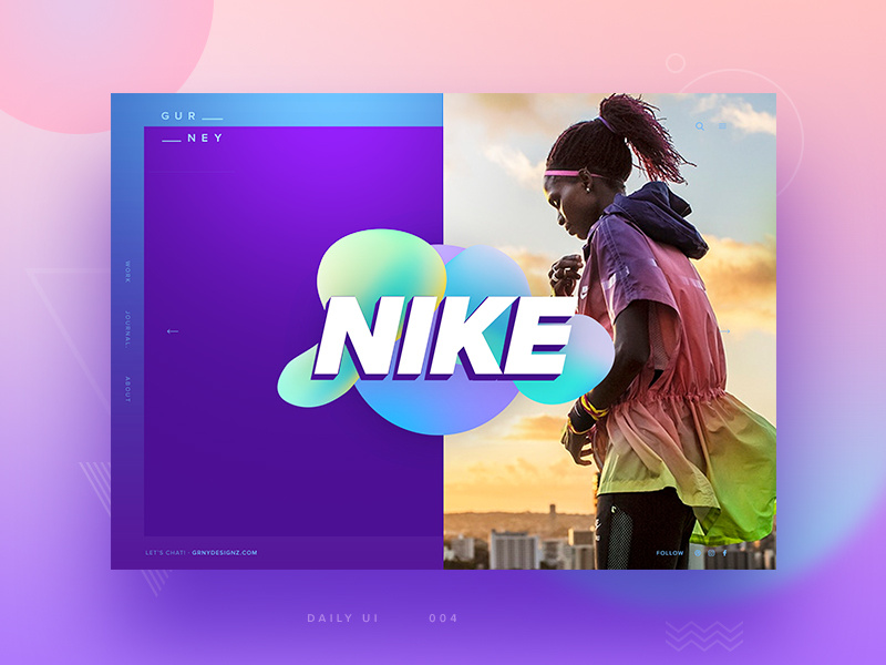Nike project slide by Michael Gurney on Dribbble
