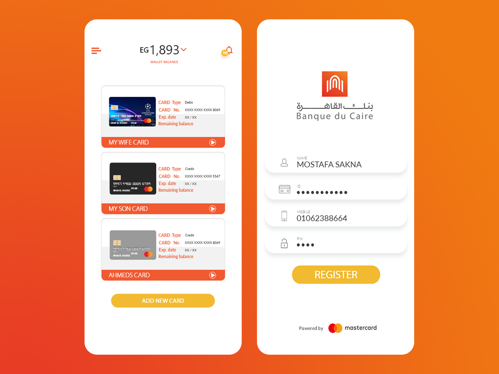 UI Cairo bank by Mostafa Sakna on Dribbble