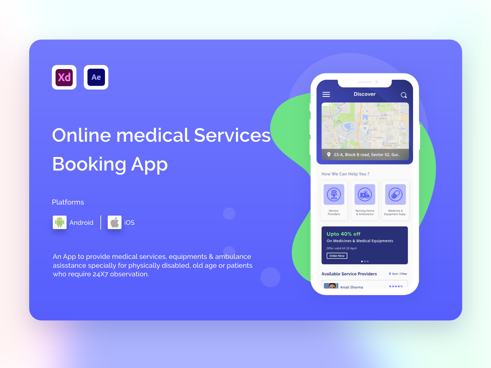 Daily UI Challenge-Day 21 Medical Service At Home by Parul Shrivastava ...