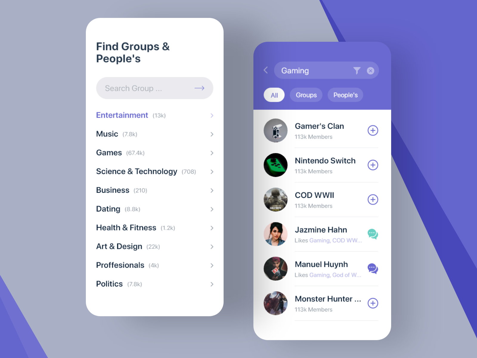 Chat App Shot #2 by Tushar Palei on Dribbble