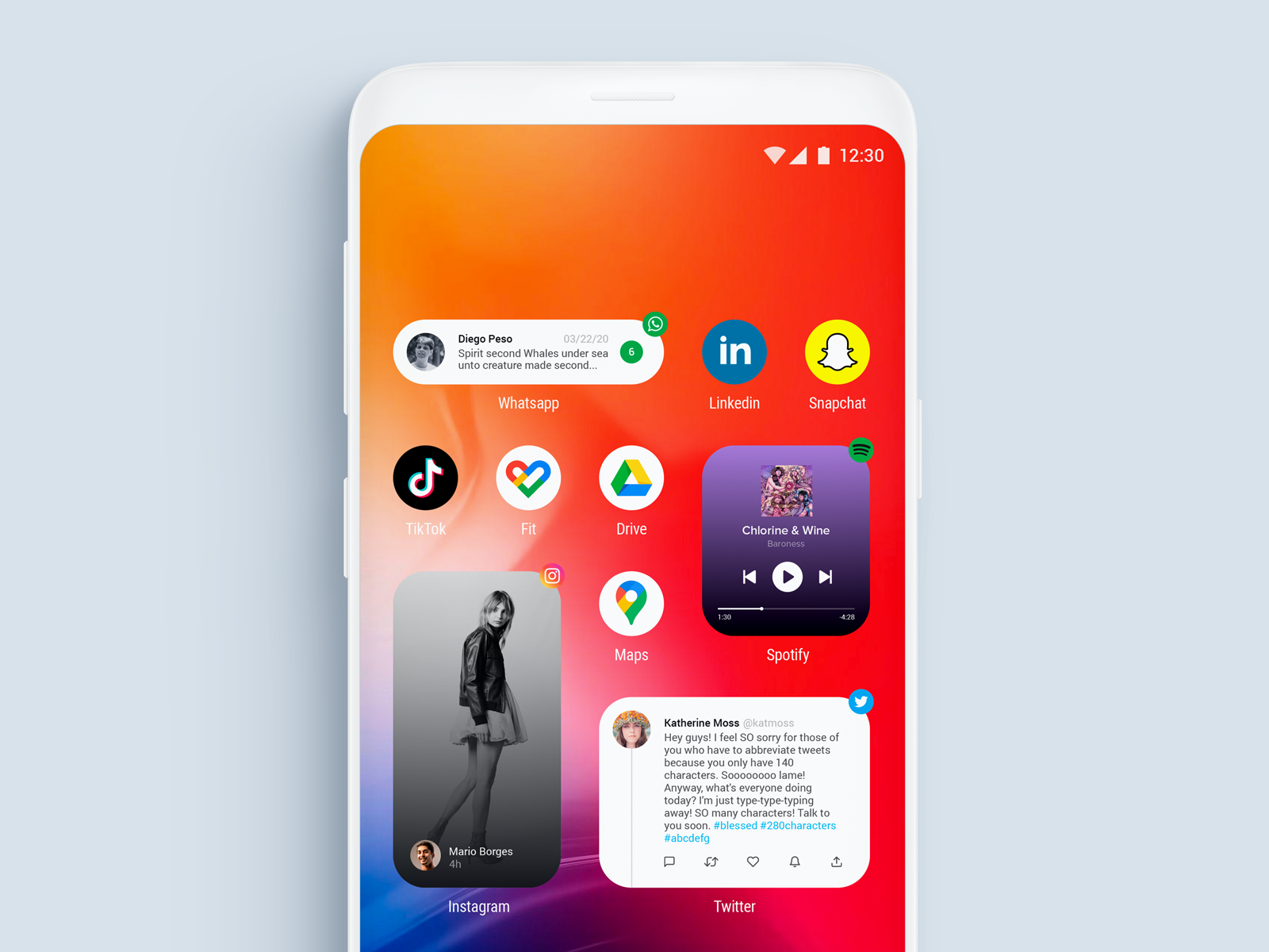 Fake Project Real Process - Android Widgets by Cezar Bianchi on Dribbble