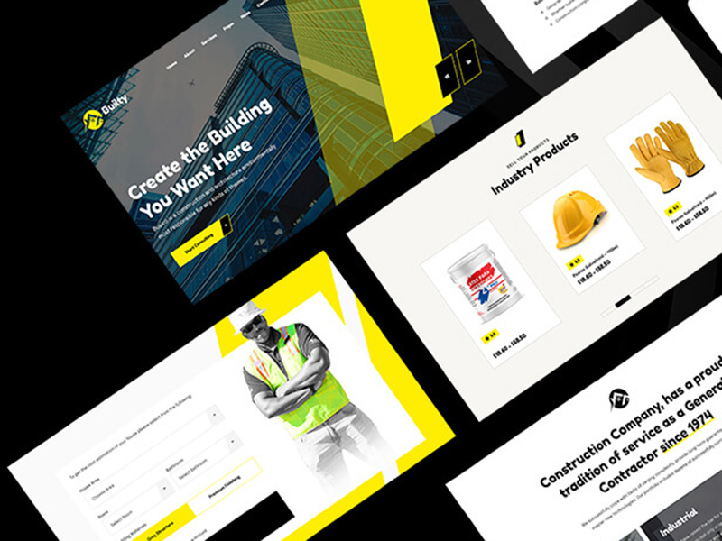 Builty - Industrial and Building Construction HTML Template by ...
