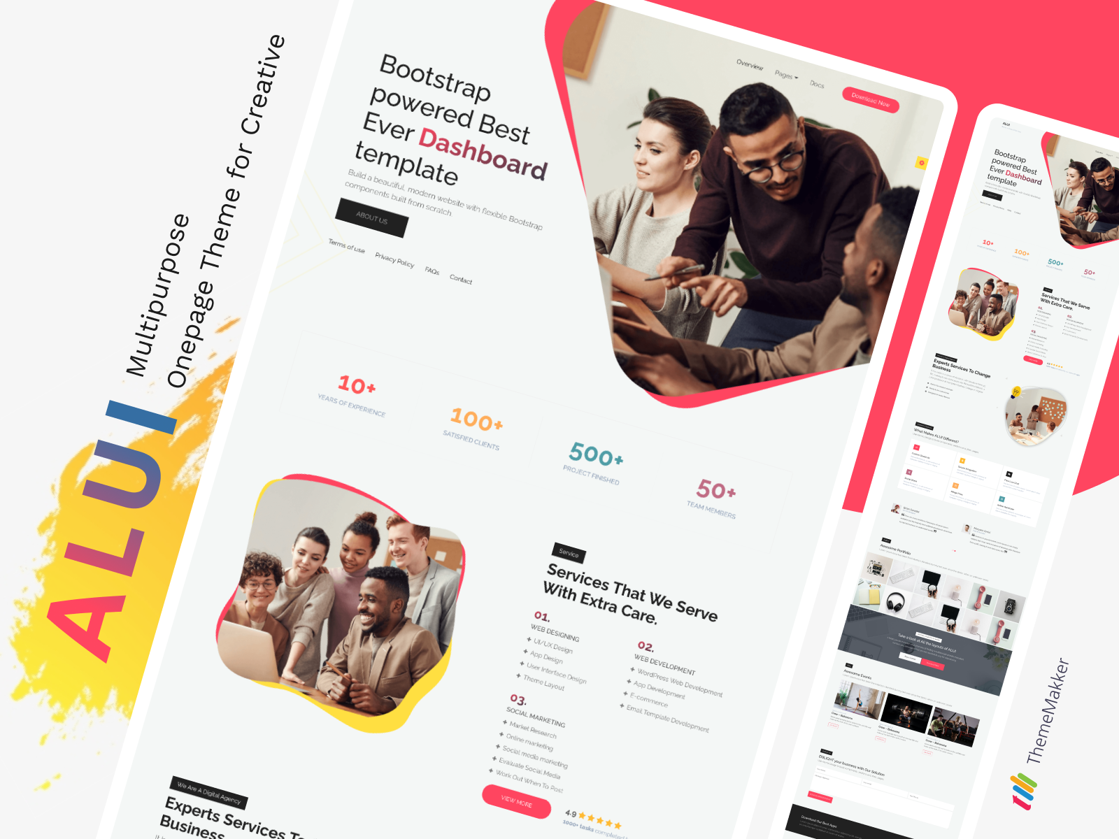 ALUI - Onepage Megabundle HTML template & Admin Bundle ui kit by ...