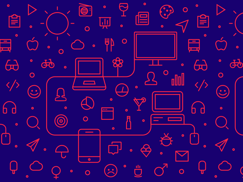 Tech / Device / Summer - Icon pattern by Jesper Thorbjørn Hansen on ...