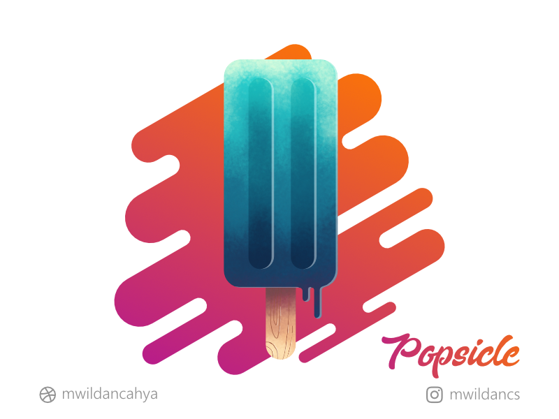 Blue Popsicle by M Wildan Cahya Syarief on Dribbble