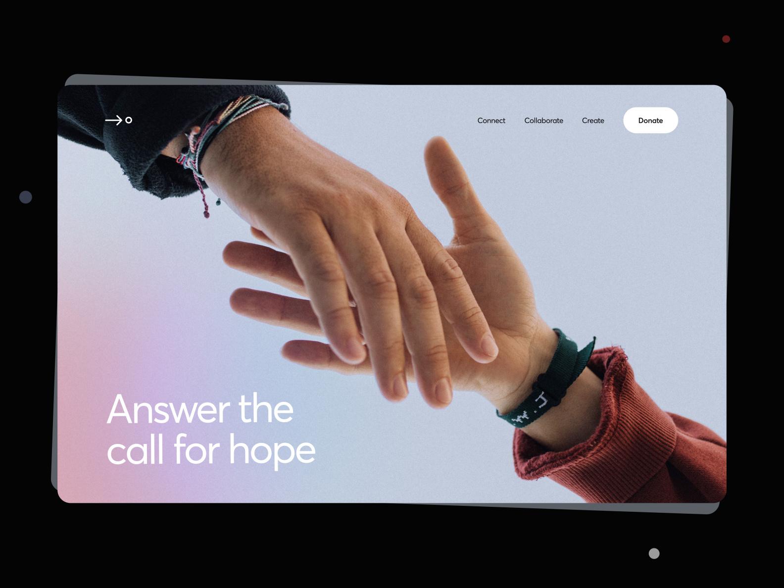 Non-profit Organisation Landing Page by Aditya Sharma on Dribbble