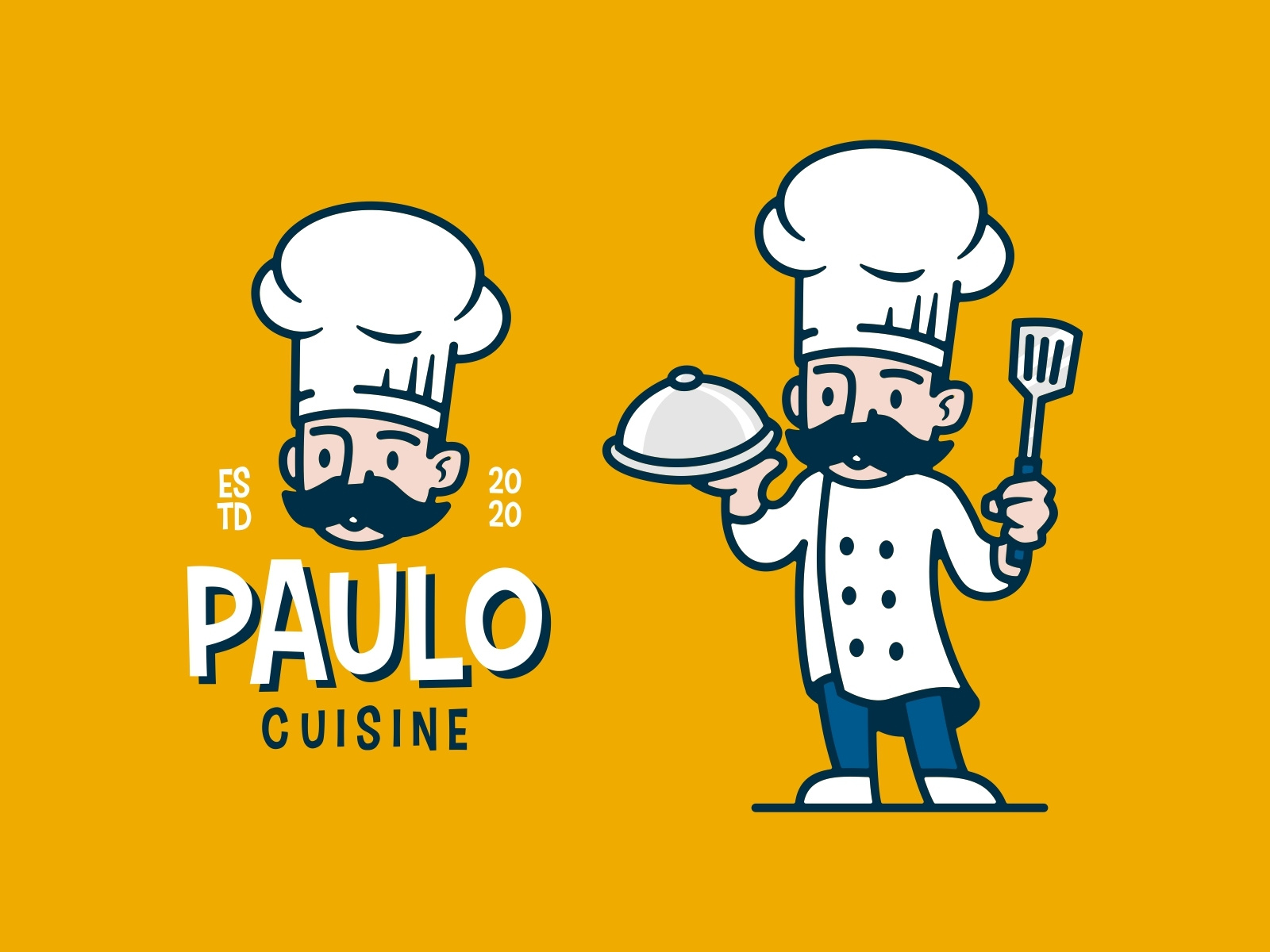 CHEF RETRO MASCOT CHARACTER LOGO by gaga_vastard on Dribbble
