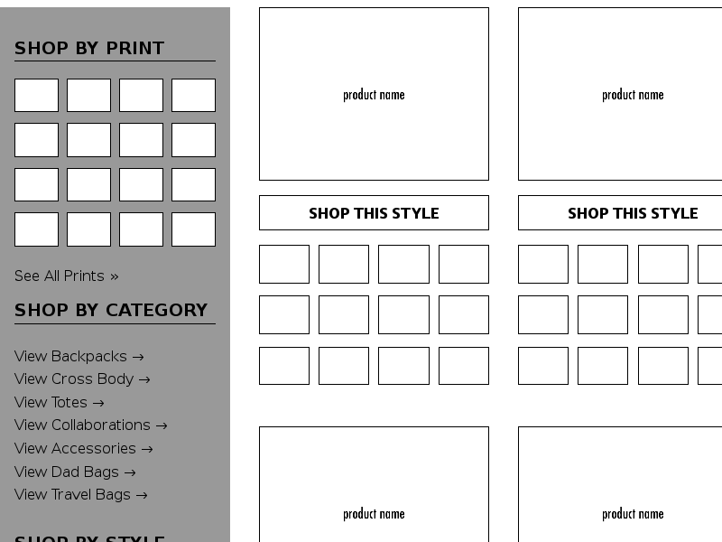 WireFrame for new Fashion concept Early 2017 - First Draft by Lewis ...