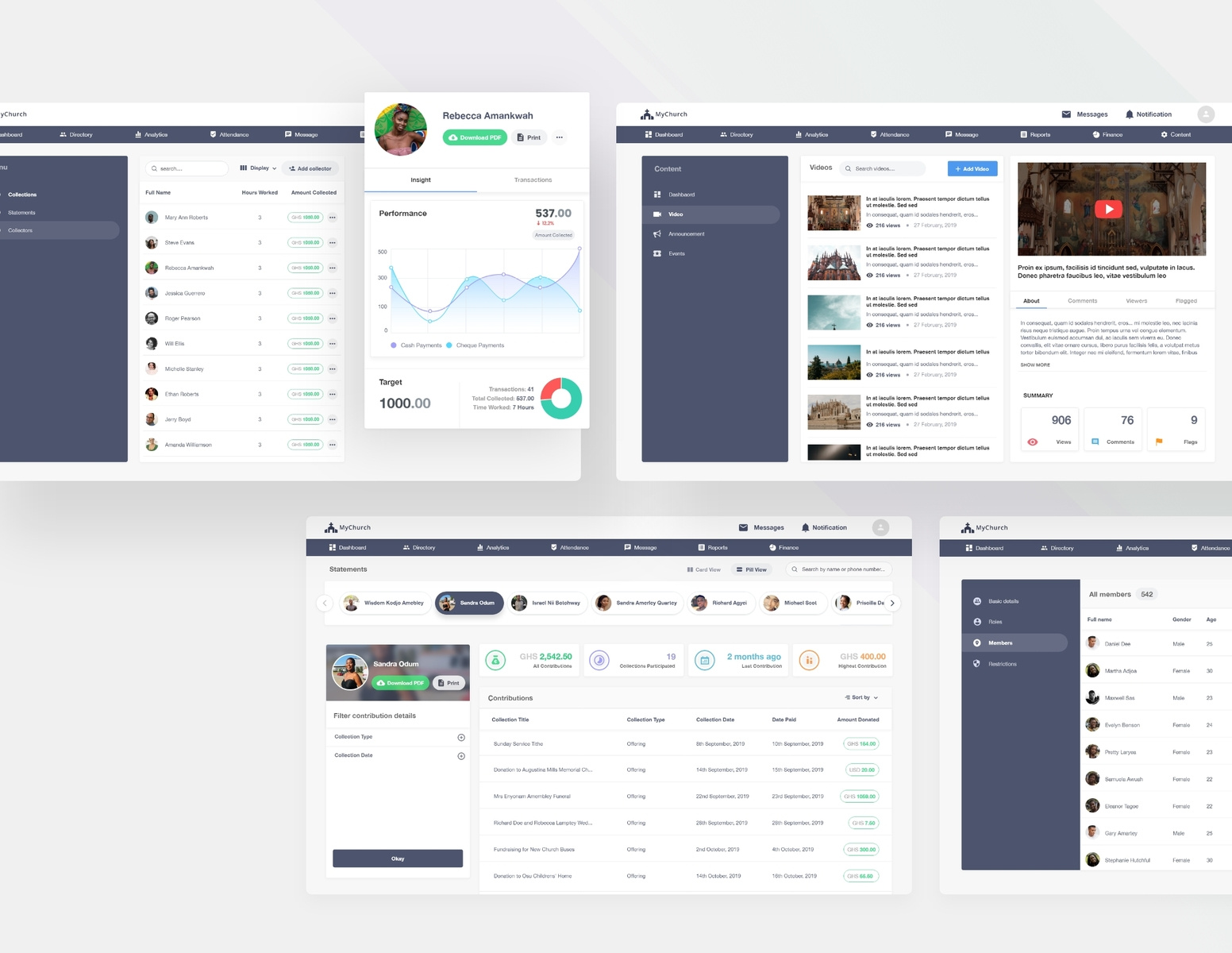 MyChurch | Church Management System by Maxwell Sas on Dribbble