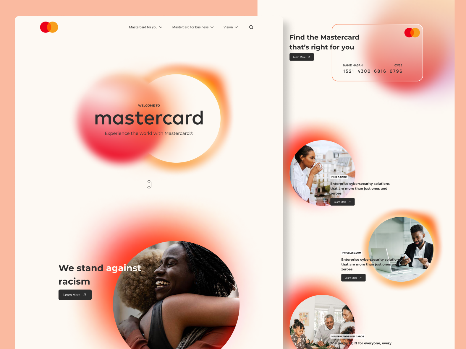 Mastercard Website by Nahid Hasan on Dribbble