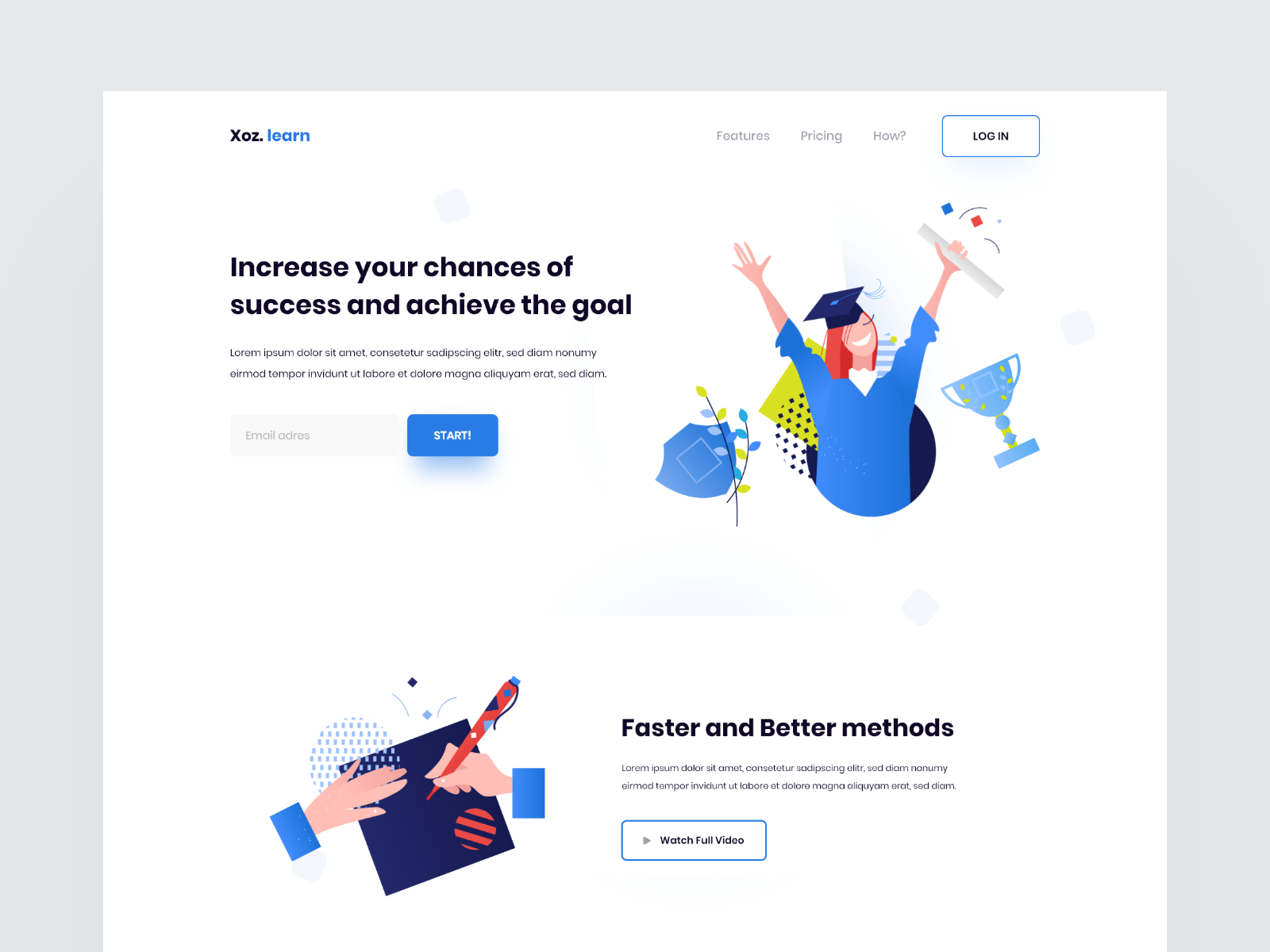 Online learning platform - Website by Filip Gadziński on Dribbble