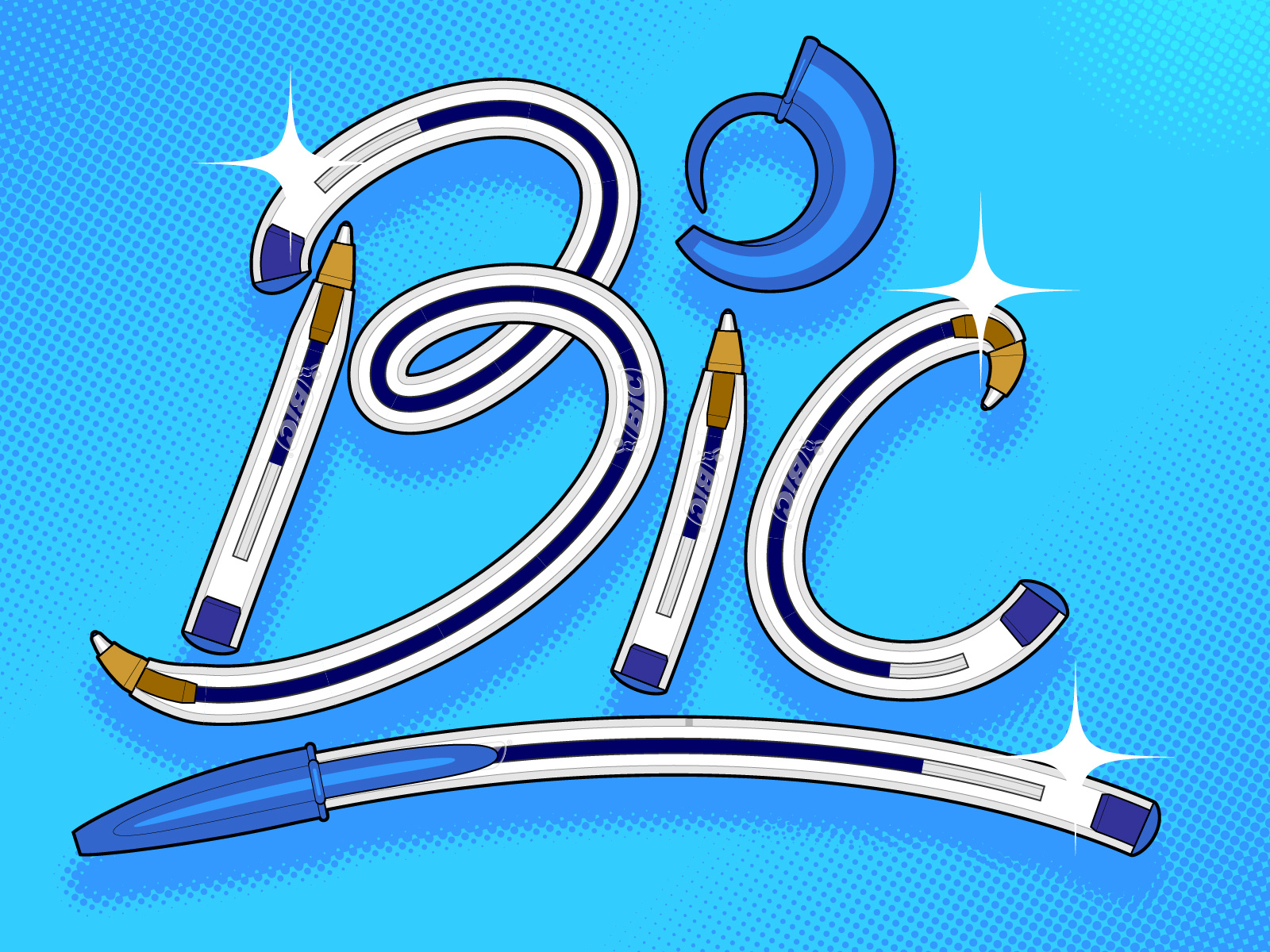 Written with a Bic Cristal. by Francisco GyG on Dribbble