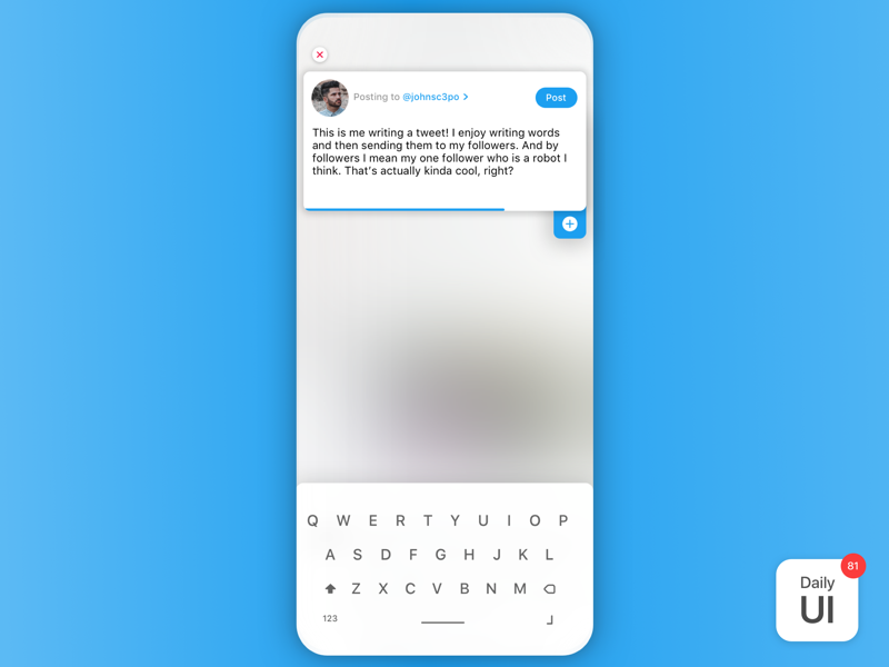 081 Status Update by Chris Walker on Dribbble