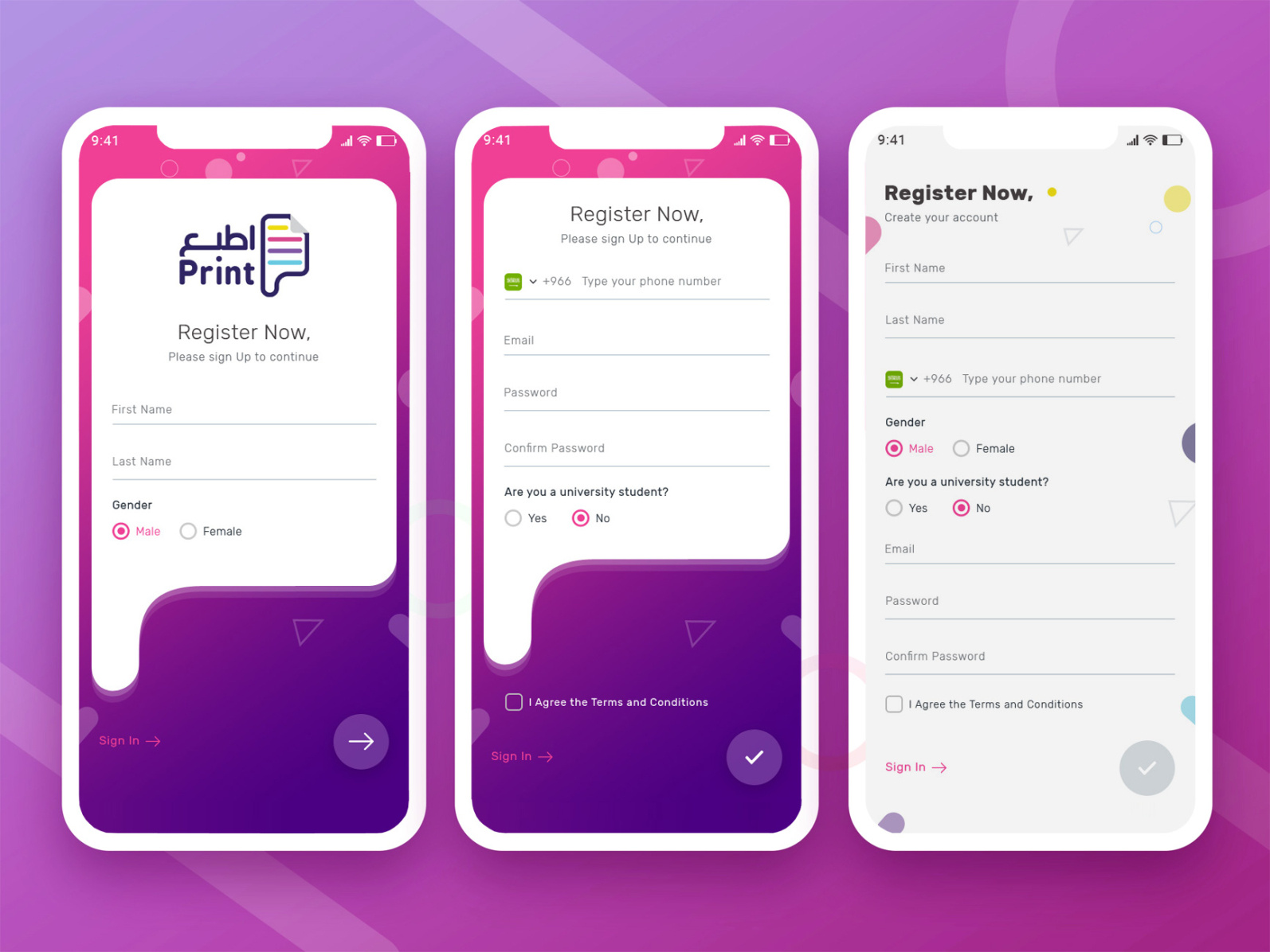Sign Up ui screen by Manoj Badage on Dribbble