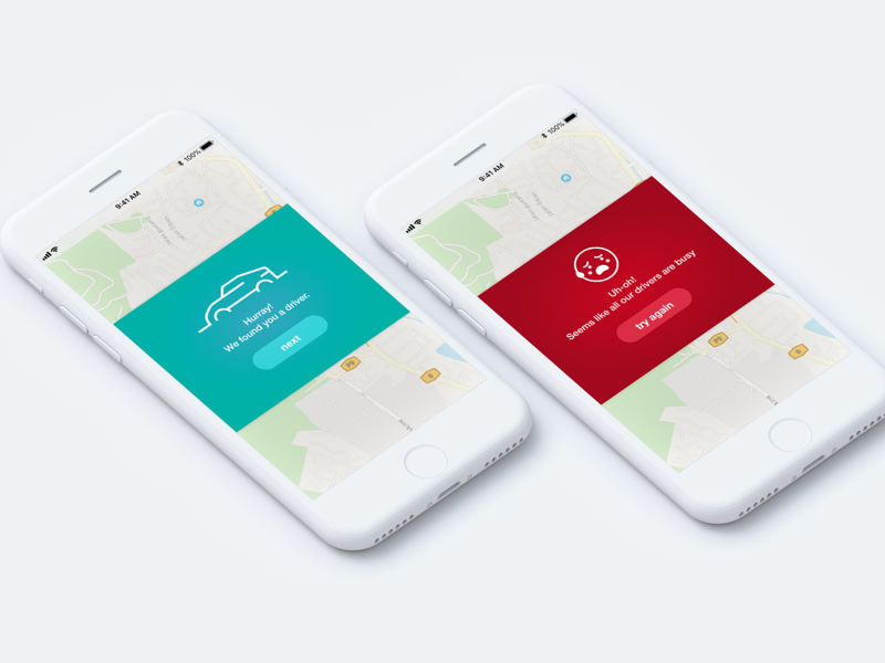 Error / Success Flash Message UI by Kelly W. on Dribbble