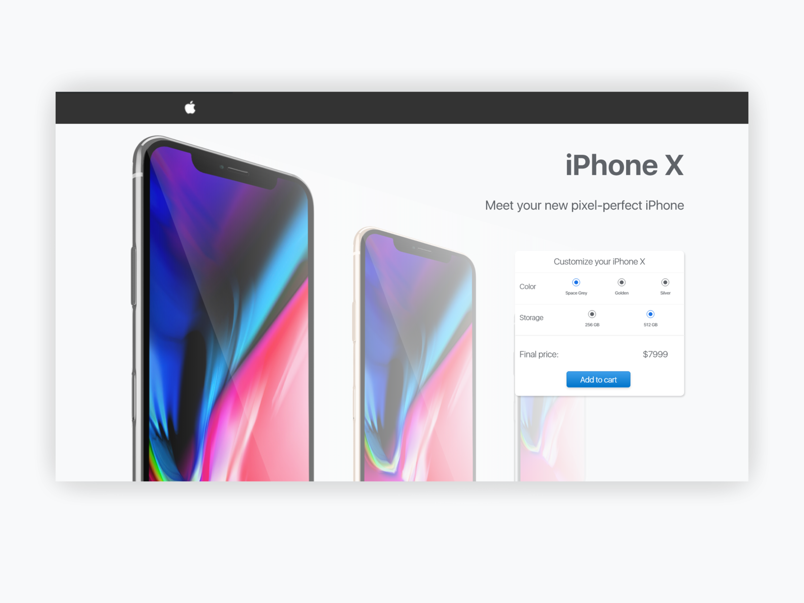 Daily UI #12 - E-Commerce Shop (Single Item) by Pedro Burgos on Dribbble